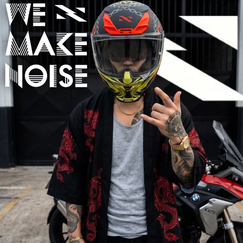 Capacete Norisk Rock Com Oculos Solar Mortal Kombat Scorpion - RS1 Moto